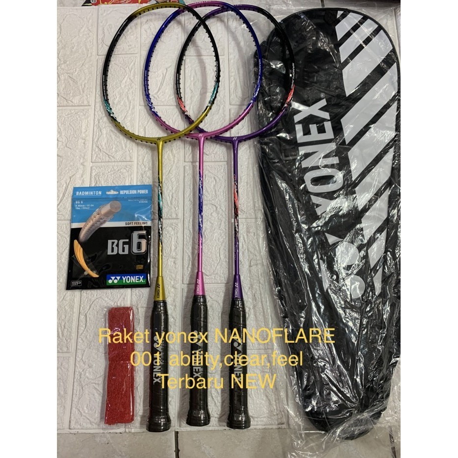 Jual Raket Yonex (New Colour)Nanoflare 001 Clear/Feel/Ability Grip 5Ug5 Ori | Shopee Indonesia