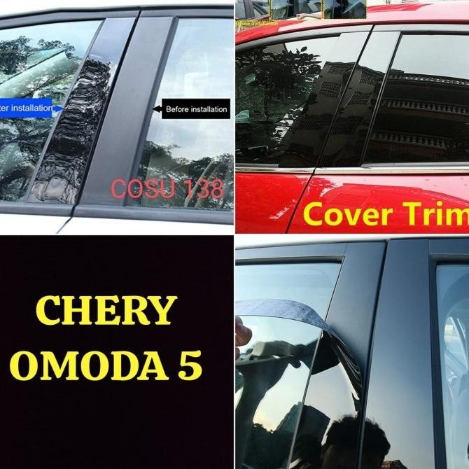 Jual Sticker Stiker Pintu Jendela Pilar Piano Black Glossy Omoda 5Z EV ...
