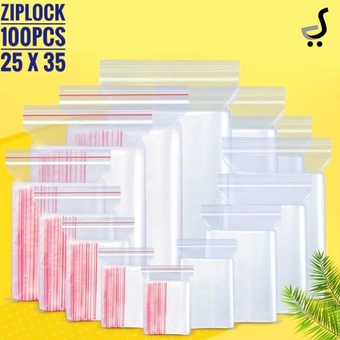 Jual Plastik Zip Lock 25 X 35 CM (100 PCS) Klip Ziplock Bag Clip ...
