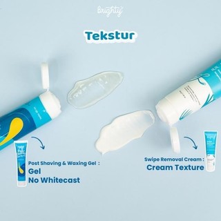 Jual Brighty Swipe Removal Cream X Post Shaving & Waxing Gel | Shopee ...