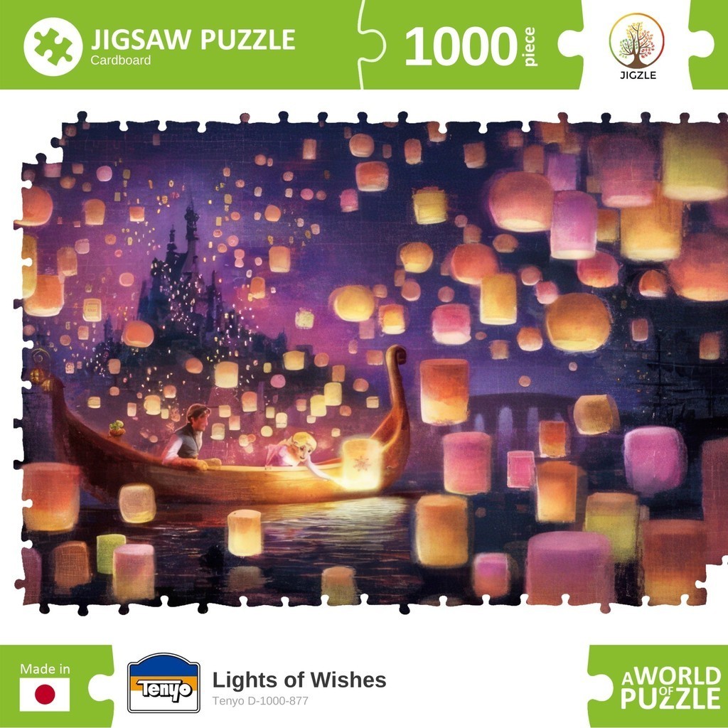 Jual Tenyo D-1000-877 Tangled • Lights of Wishes 1000 PCS Jigsaw Puzzle ...