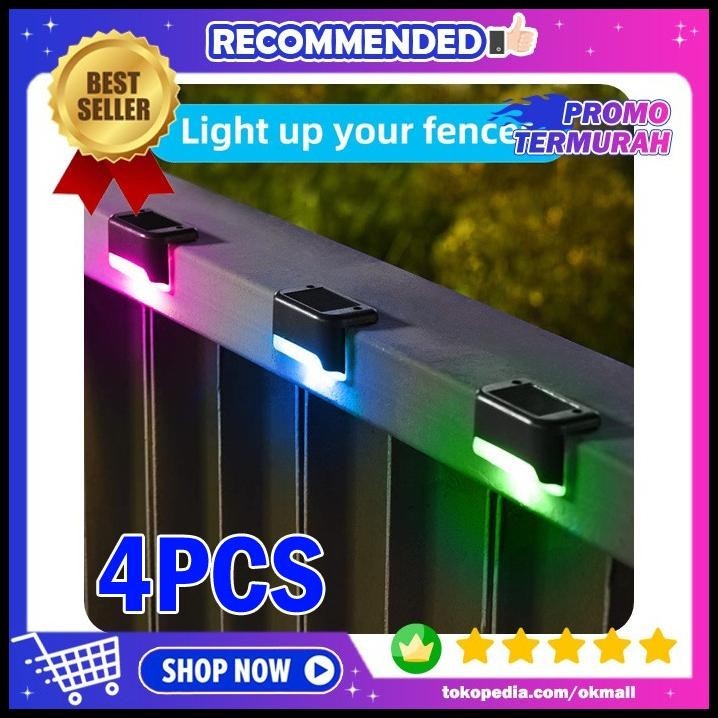 Jual LAMPU HIAS LED TANGGA DINDING PAGAR TERAS TAMAN OUTDOOR SOLAR CELL ...