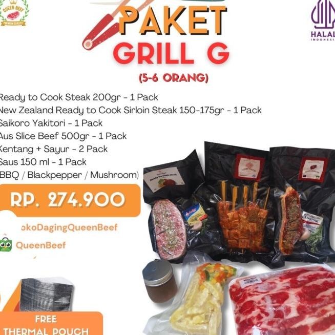 Jual Paket Grill Bbq Set Steak/Slice Beef/Saikoro Yakitori Sate Daging ...