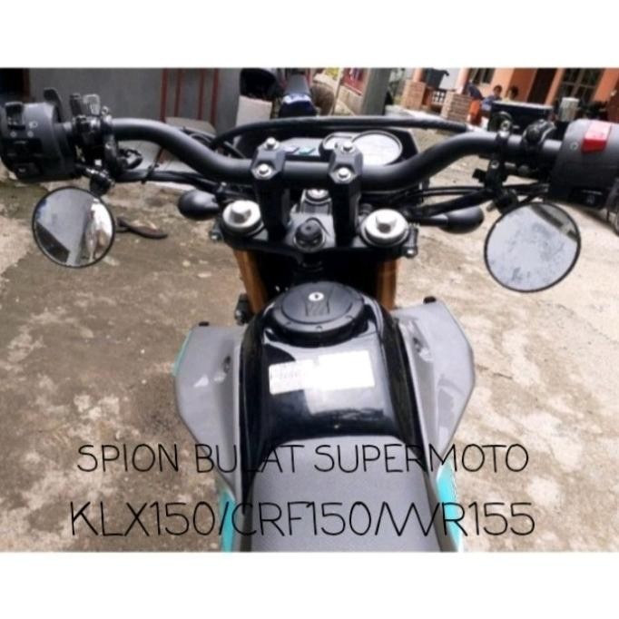 Jual Spion jepit stang bulat KLX-CRF 150-WR 155 supermoto VND/Kaca ...
