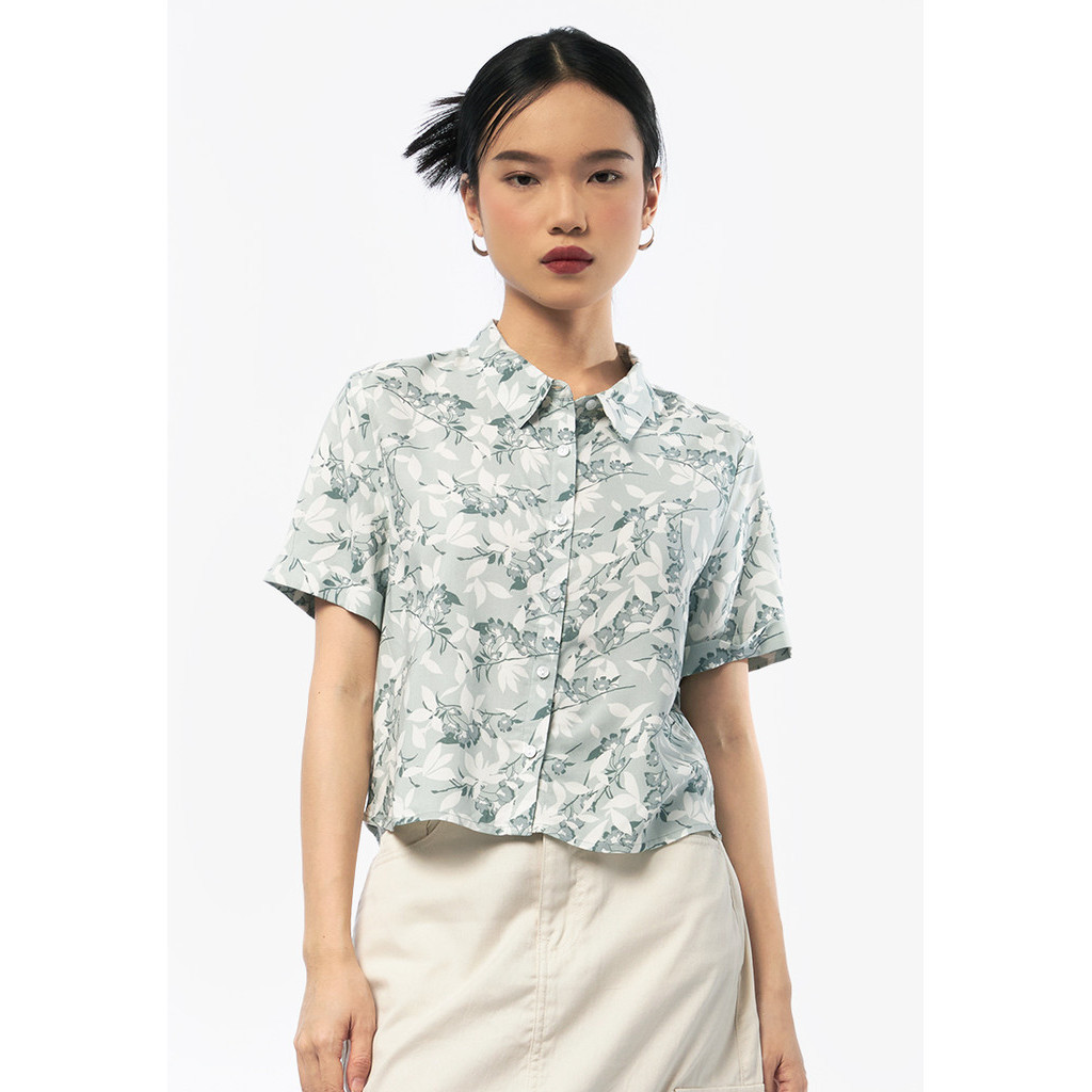 Jual COLORBOX Printed Shirt with Darted Back Multicolor | Shopee Indonesia