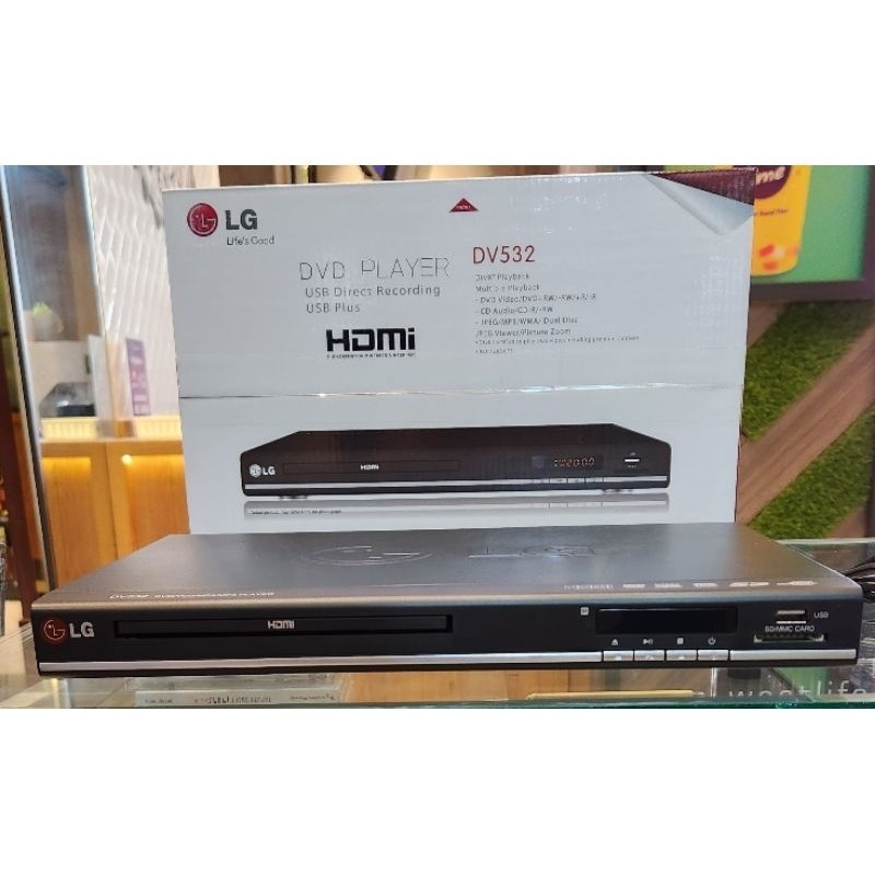 Jual PLAYER DVD/ CD / VCD/USB / LG DV532,ADA KABEL HDMI DAN RCA | Shopee Indonesia