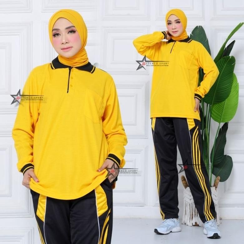 Jual It34 Setelan Kaos Krah Lakos Training Olahraga / Seragam Setelan Baju Olahraga Pria Dan ...