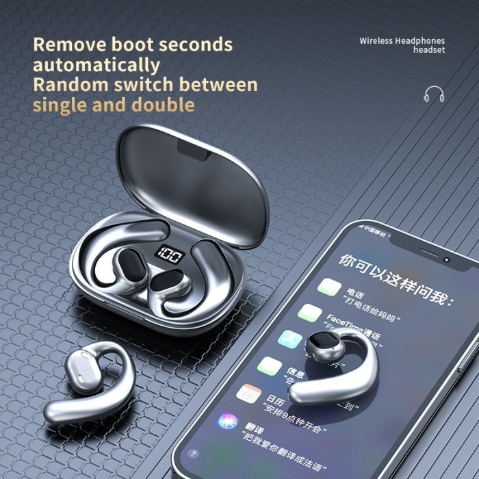 Jual Comfortable Over Ear Tws Gt01 Bluetooth Headset Wireless 8D Hifi ...