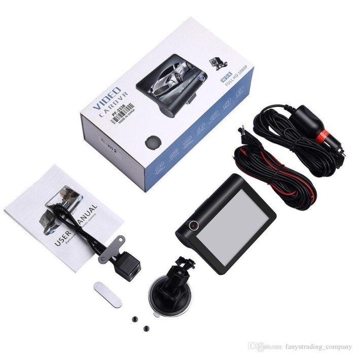 Jual Kamera Cctv Mobil Dashcam 4" Car Dvr 3 Camera Perekam 3 Lens 1080P ...