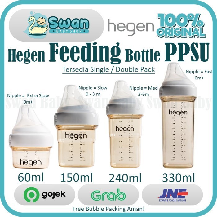 Jual Hegen Pcto Feeding Bottle Ppsu (All Varian ) 150 Ml 240 Ml 330 Ml | Shopee Indonesia