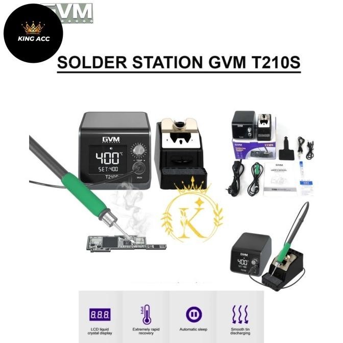 Jual GVM T210S SMART SOLDERING STATION ORIGINAL NEW MODEL T0606 | Shopee Indonesia