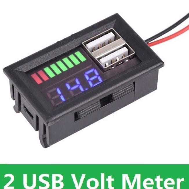 Jual Display Volt Meter Indikator Level Baterai Aki Accu Handphone 2 ...