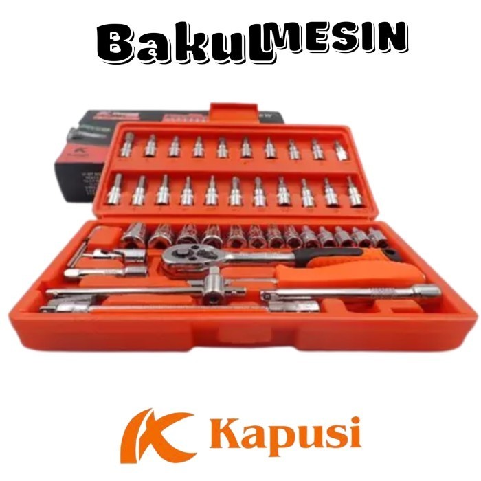Jual Jual Baru Kunci Socket Kapusi 46Pcs Kunci Soket Obeng Set | Shopee ...