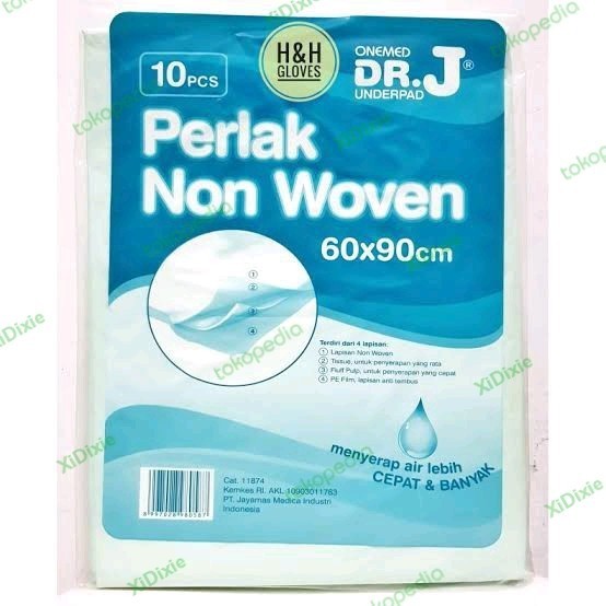 Jual underpad Perlak DR J 60x90 KHUSUS CARTON ISI 10 PACK (100PCS ...