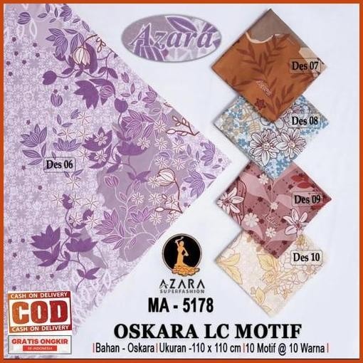 Jual Bisa Cod Segi 4 Motif Azahra **Seri Warna Dan Khusus Hitam** Harga ...