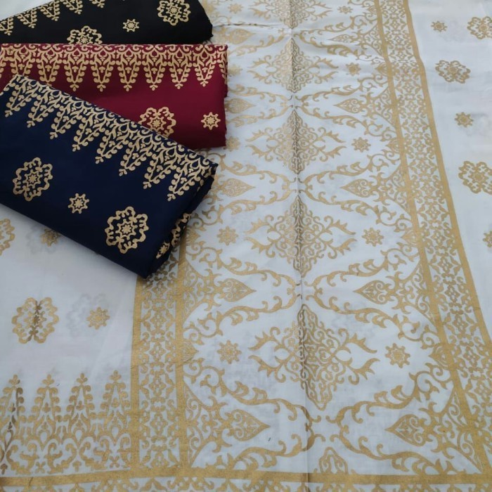 Jual Kain Batik Prada Gold Songket Sarung (1) | Shopee Indonesia
