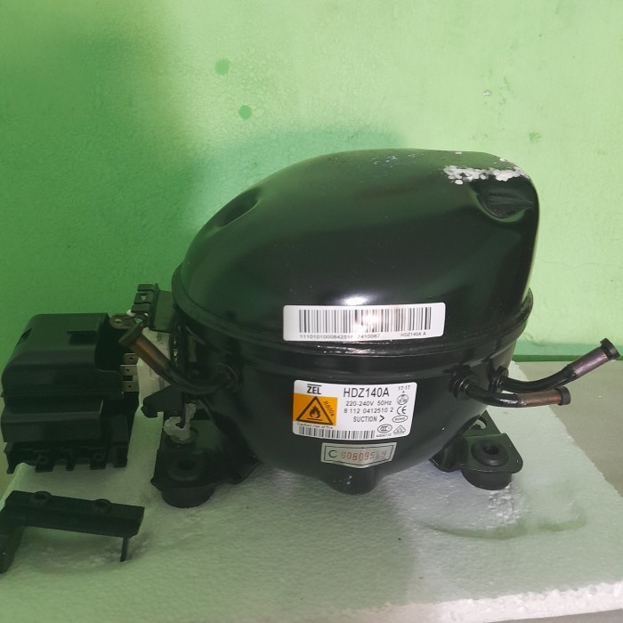 Jual KOMPRESOR KULKAS FREEZER MIDEA HDZ140A R600A ORIGINAL 1/6 PK 220 ...