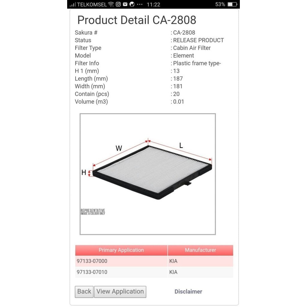 Jual Spare Part Mobil / Filter Udara Mobil / Filter Kabin / Filter ...