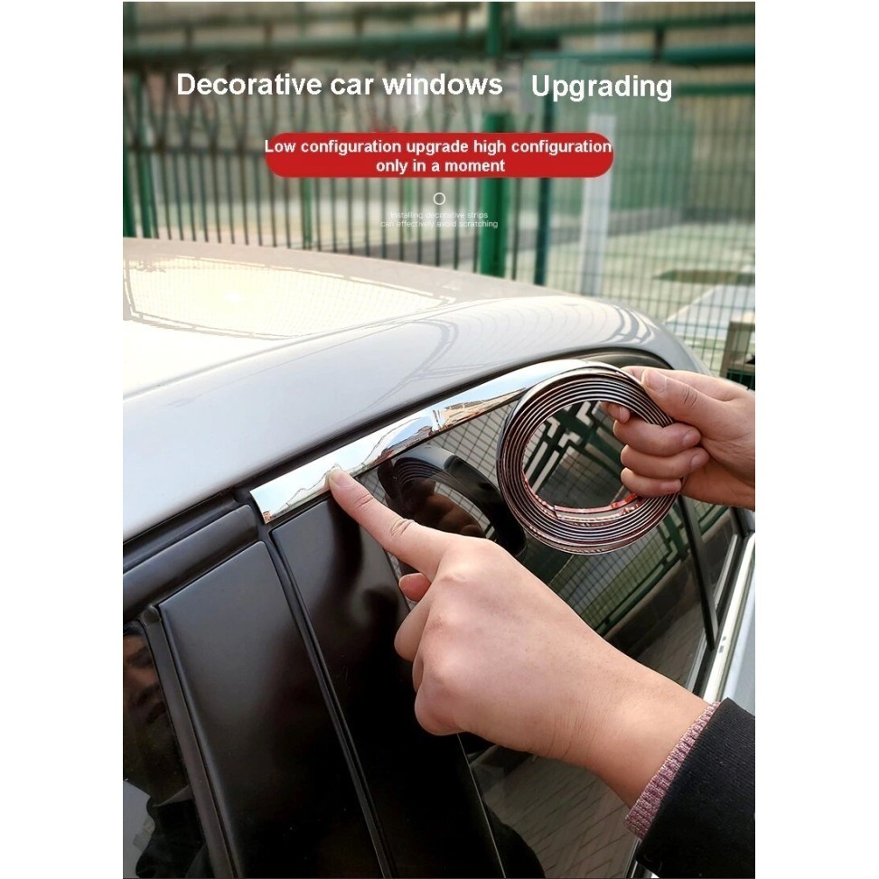 Jual List Chrome Variasi Mobil Body Eksterior Interior Moulding 20Mm X ...