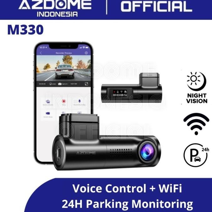 Jual Azdome M330 WiFi SuperCapacitor Dashcam Car Camera | Shopee Indonesia