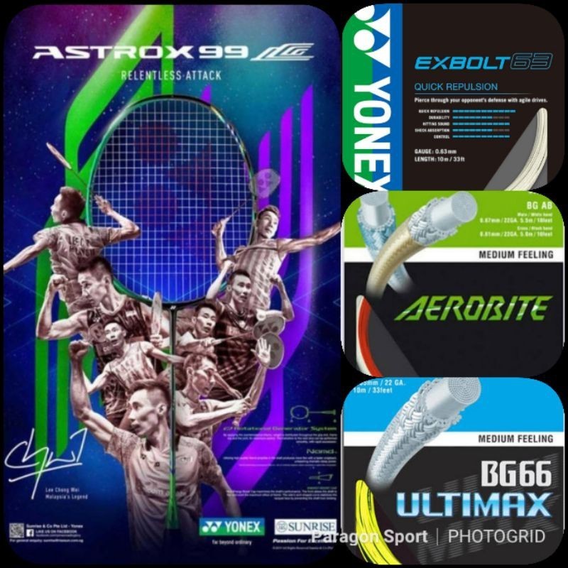 Jual Raket Yonex Astrox 99 LCW / Limited Edition FULL SET ORIGINAL 100% ...