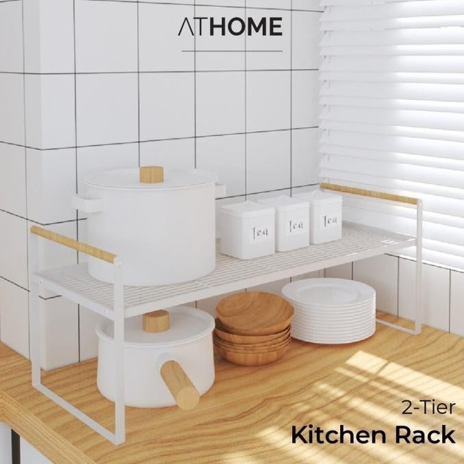 Jual ATHOME 2-Tier Kitchen Rack Organizer | Shopee Indonesia