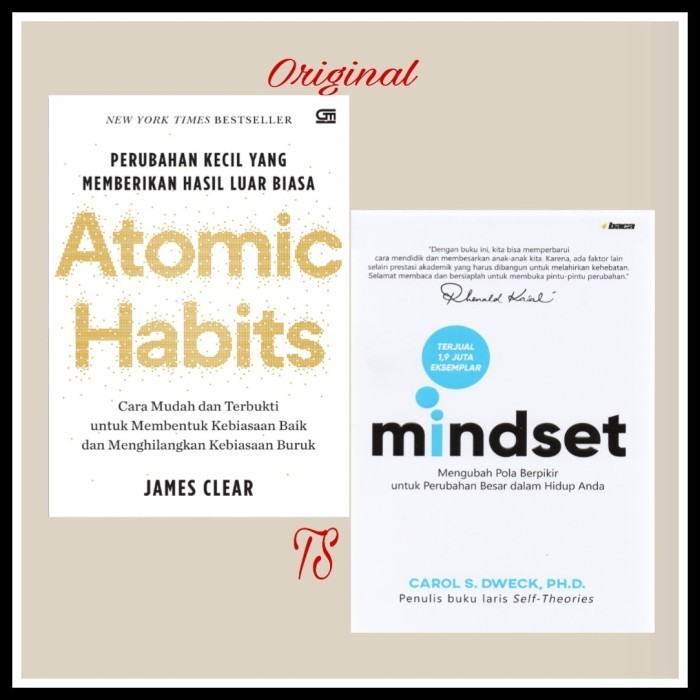 Jual Ready Paket Bundling Buku Atomic Habits James Clear & Mindset Carol S Dweck | Shopee Indonesia