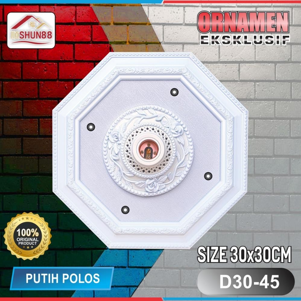 Jual PIU Ornamen Lampu PVC / Ornamen Plafon PVC / Fitting Lampu / Rumah ...