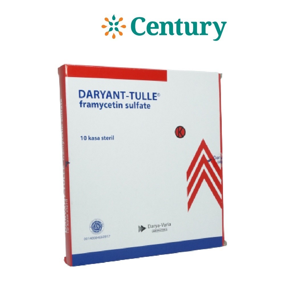 Jual DARYANT TULLE KASA STERIL 10CM 1 SHEET/FRAMYCETIN SULFATE/PENUTUP LUKA | Shopee Indonesia