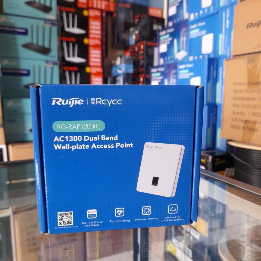 Jual RUIJIE RAP1200F AC1300 DUALBAND WALL ACCESSPOINT | Shopee Indonesia