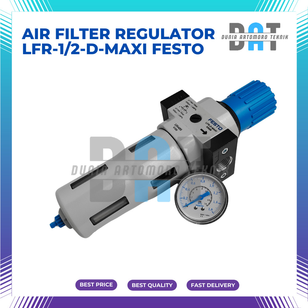 Jual LFR-1/2-D-MAXI Pneumatic Air Filter Pressure Regulator Festo Pengatur Tekanan Dan Filter ...