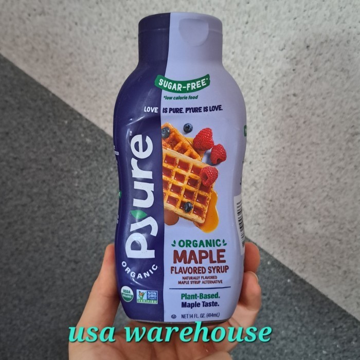 Jual Pyure Organic Maple Flavored Syrup sugar free 414 ml sirup maple ...