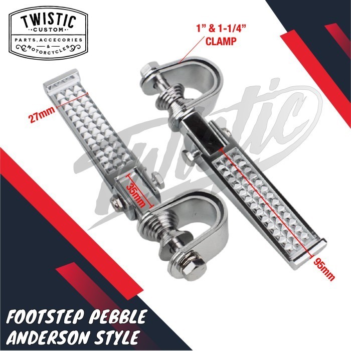 Jual Footstep Pebble Anderson Style Motor Custom Chopper Bobber ...