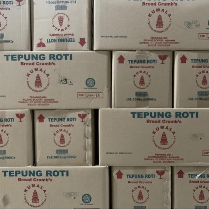 Jual Tepung Roti Kumala Panir Halus 1 Dus/Karton 10 kg isi 500 gr x 20 ...