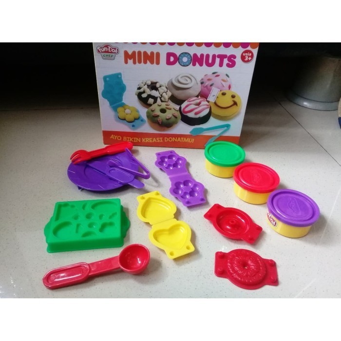 Jual Mainan Lilin Edukasi Anak Ni Donuts Play And Learn Fun-Doh ...