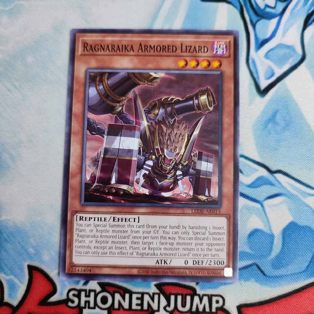 Jual yugioh AE ragnaraika armored lizard LEDE-AE015 C original | Shopee ...