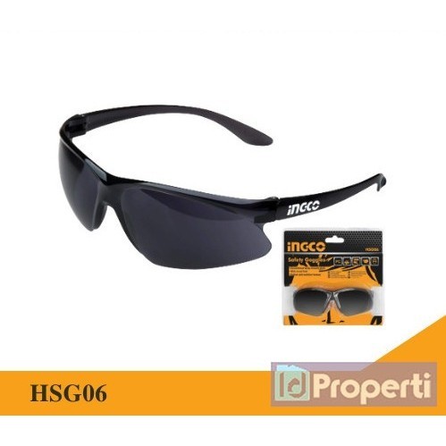 Jual Ingco HSG06 Google Dark Safety Glass Kaca Mata Proyek Kacamata ...