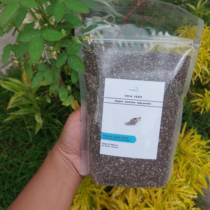 Jual Organic Bla Chia Seed Mexico 500Gr/Cia Seed Organik | Shopee Indonesia