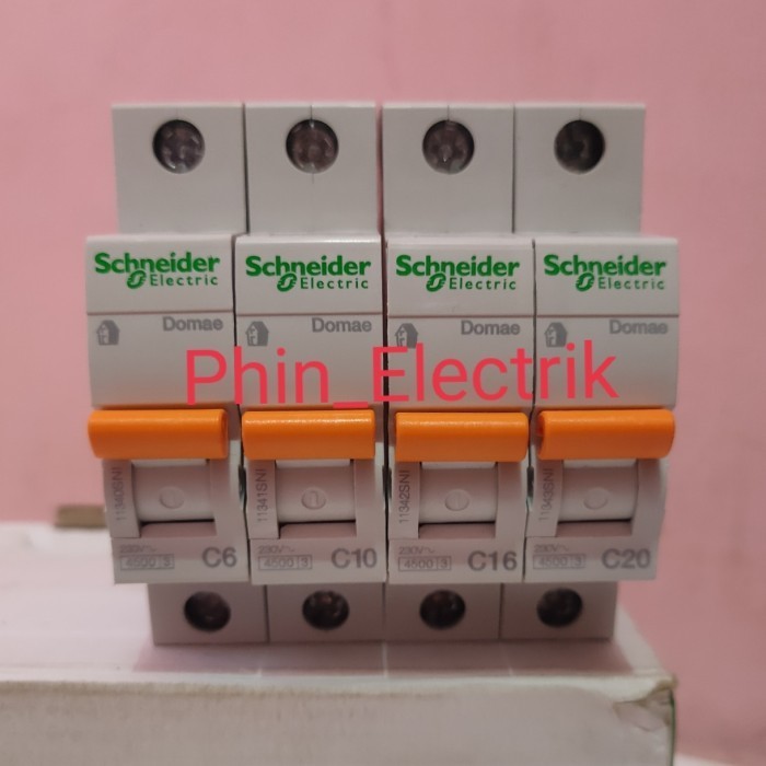 Jual MCB 1P 6A,10A,16A,20A domae schneider | Shopee Indonesia