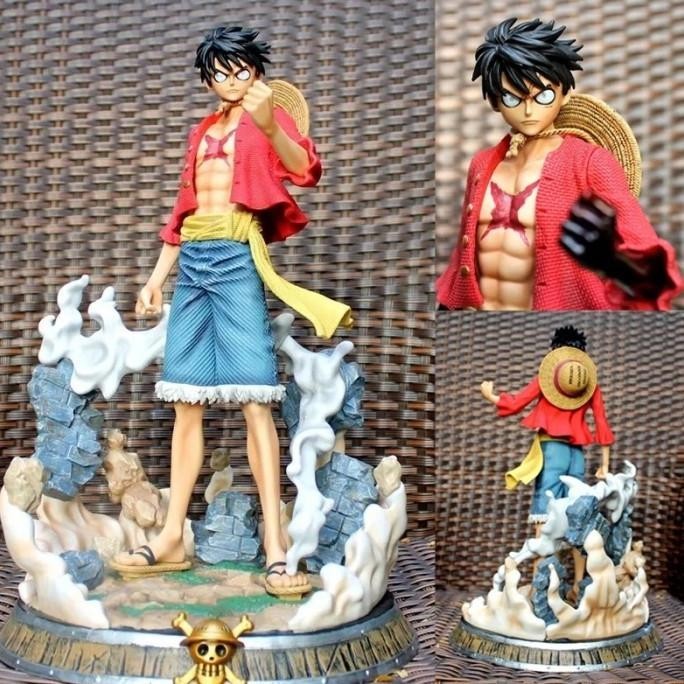 Jual Action Figure Monkey D Luffy Stand Diorama Big Size Statue One ...