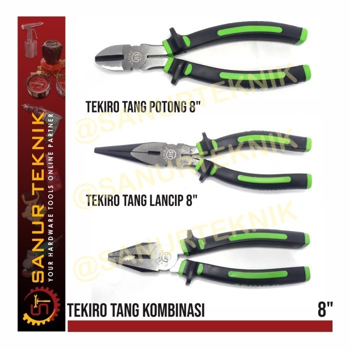Jual Tang Set / Tang Kombinasi 8" / Lancip 8 Inci / Potong 8 Inch ...