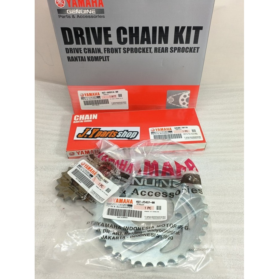 Jual Gearset Gear Rantai Set Rxking Rx King Original Ygp 4St-We01A-B0 ...