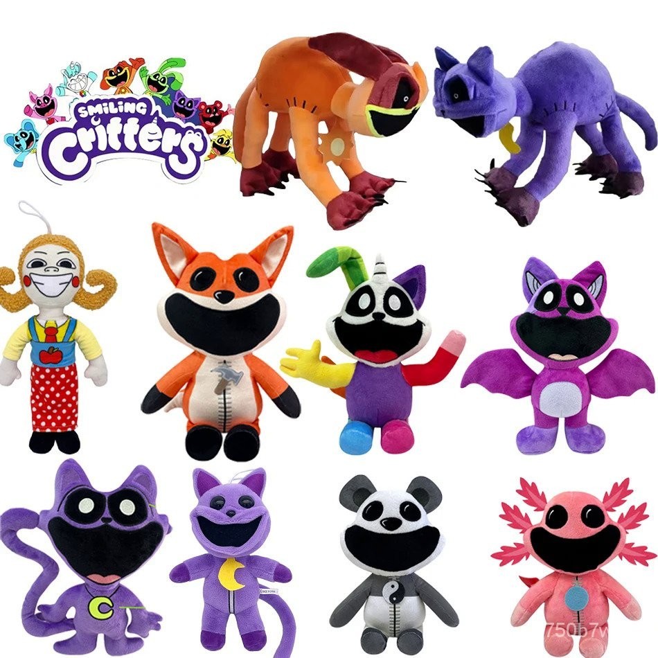 Jual 30cm Smiling Critters Plush Toy Smiling Critters Catnap Catnat ...