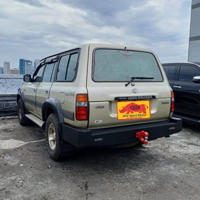 Jual real bumper belakang land cruiser vx80 model ARB + pintle hook ...