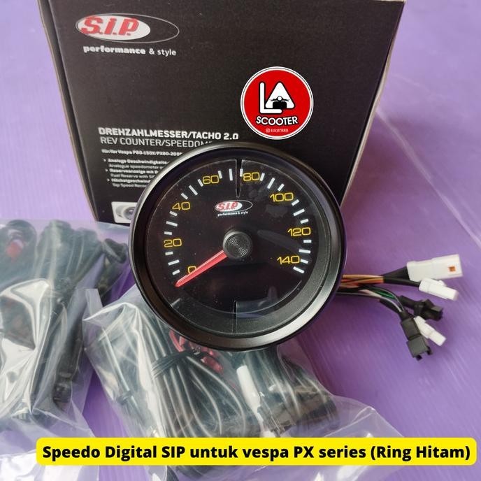 Jual Dijual Speedo Digital Sip Untuk Vespa Px Series (Ring Hitam ...