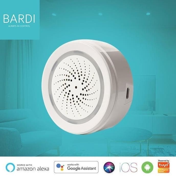 Jual BARDI Smart Siren Alarm Sirene WiFi Home Security Automation TUYA ...