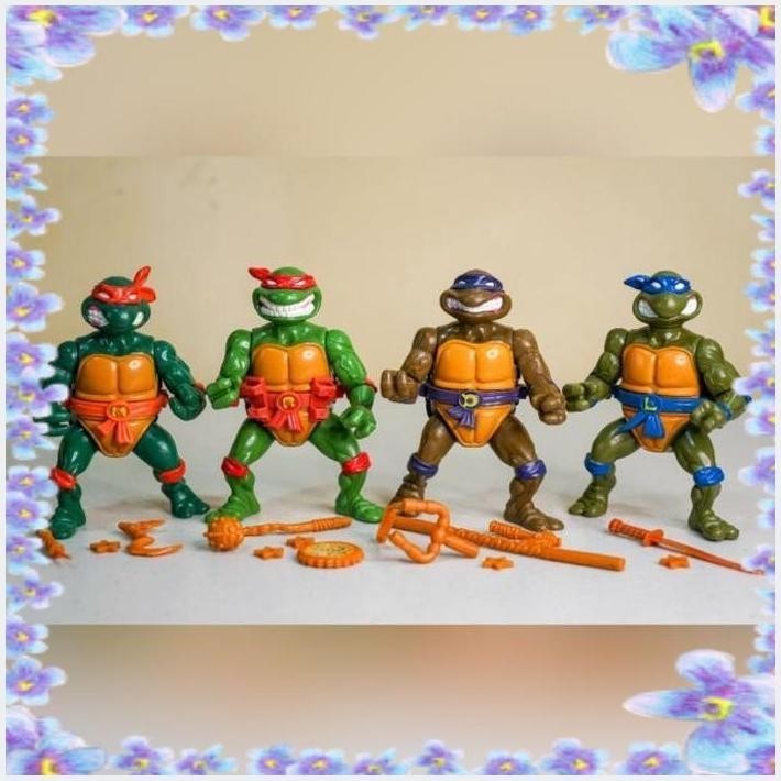 Jual [CPH] PLAYMATES VINTAGE TMNT STORAGE SHELL TURTLES SET | Shopee ...