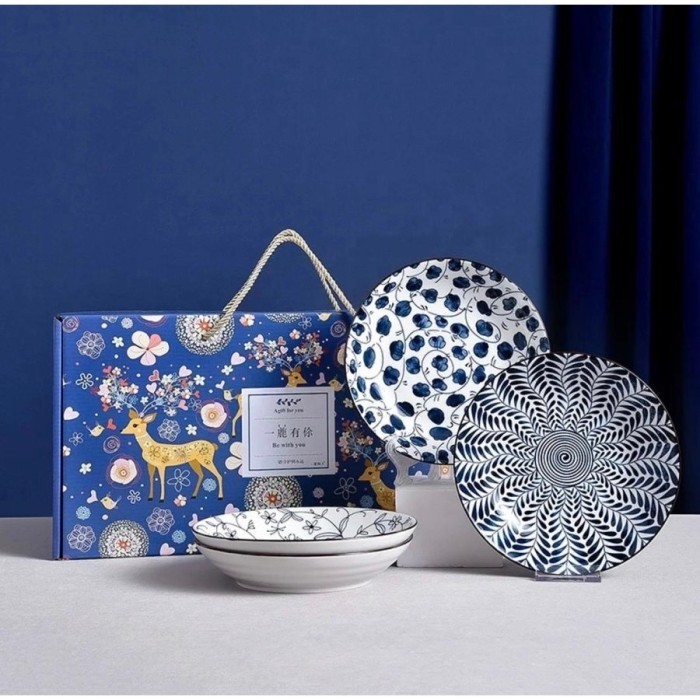 Jual Wedding Gift Set / Set 4 Japan Sakura Plate / Piring Jepang ...