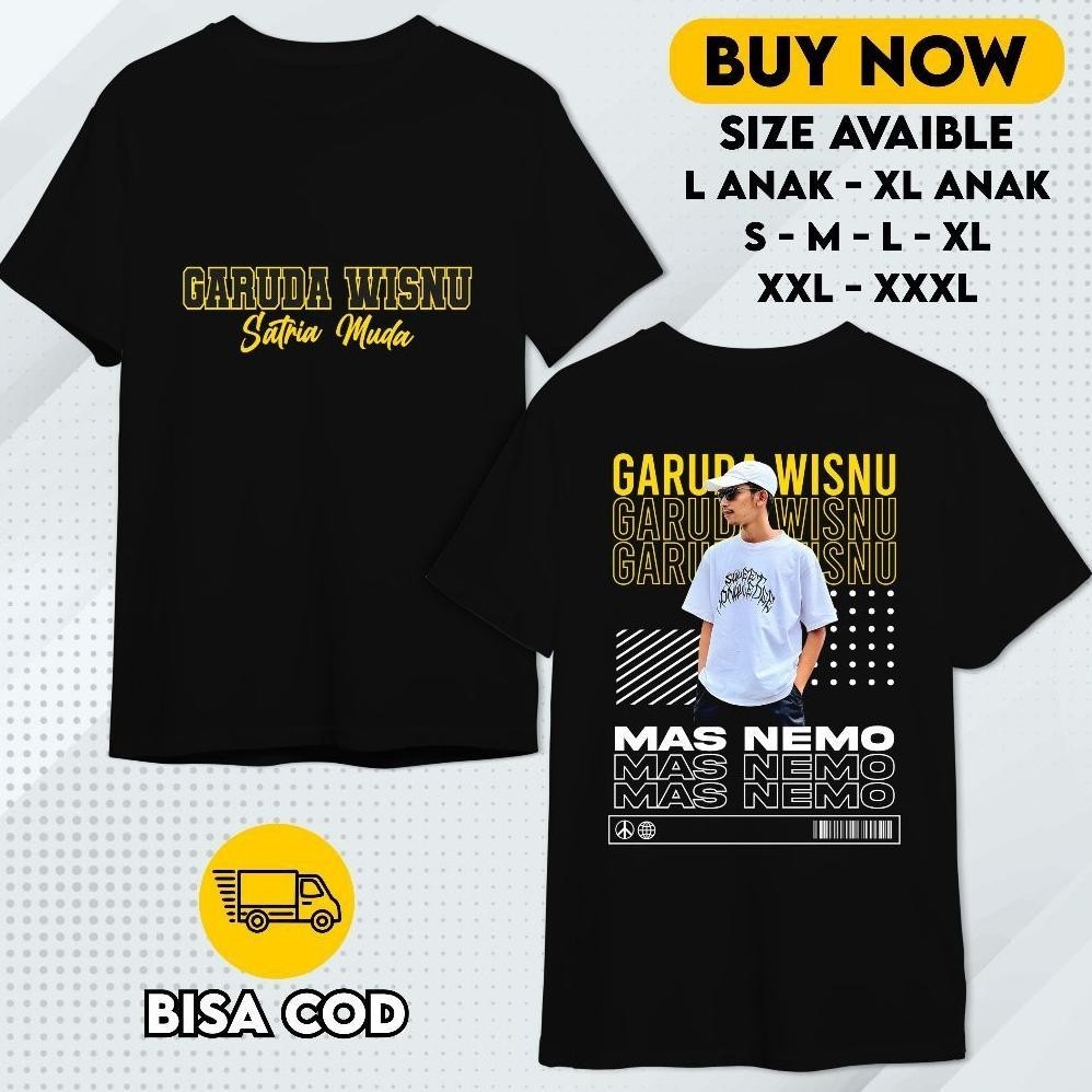Jual Promo Baju Kaos Fans Mas Nemo Gwsm Garuda Wisnu Satria Muda