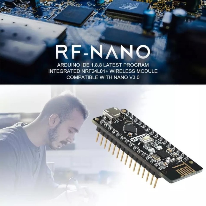 Jual Rf Nano Nrf24L01 + Arduin0 Nano V3 Integrated Wireless Nrf24L01 ...